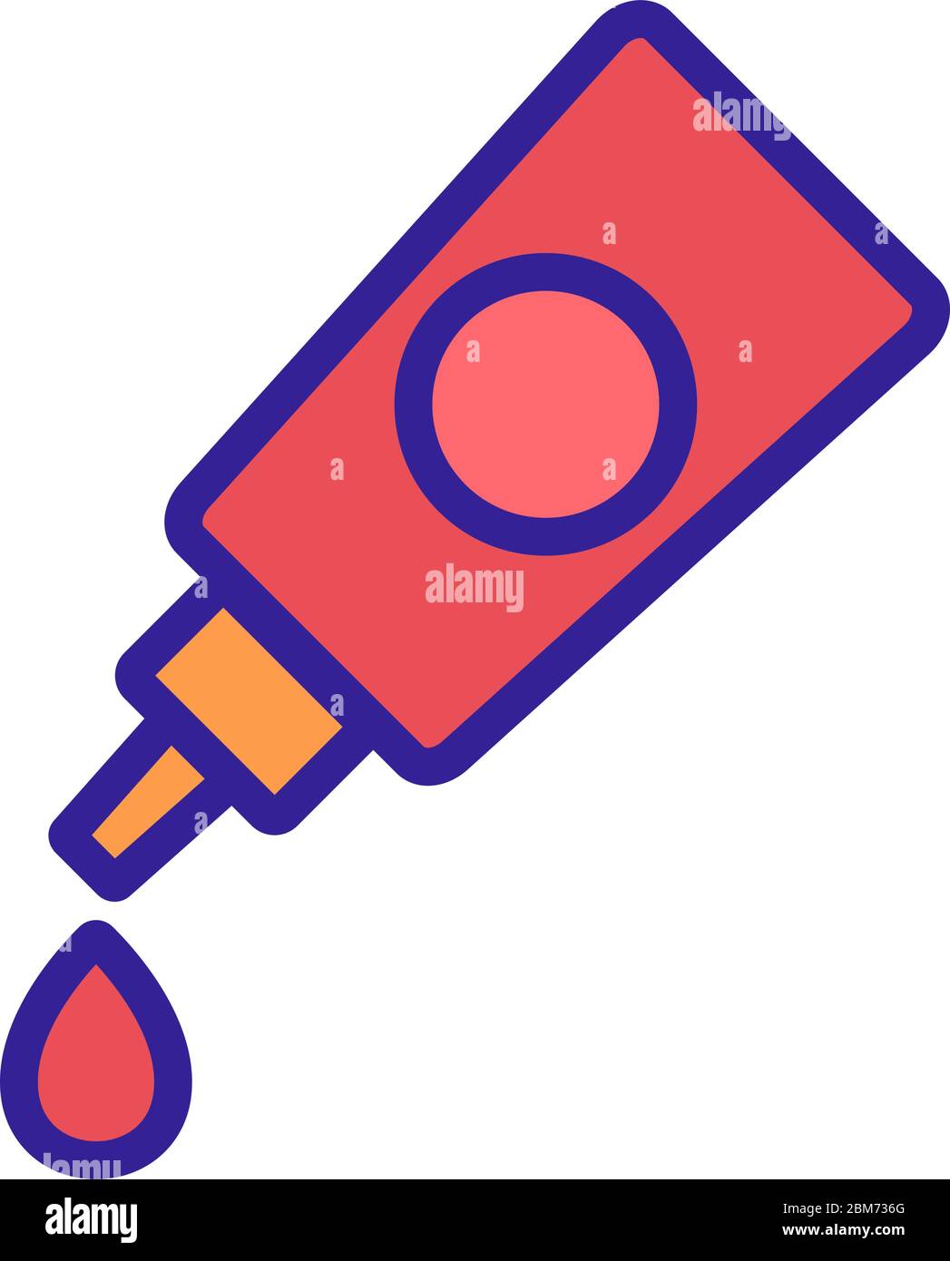 drop of tomato ketchup icon vector outline illustration Stock Vector ...