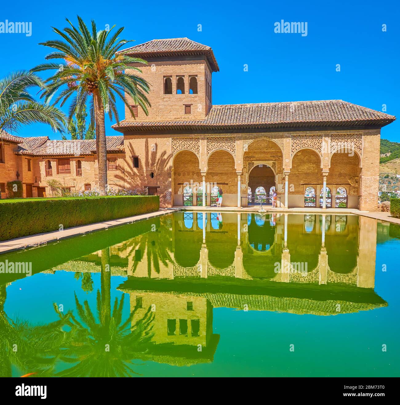 GRANADA, SPAIN - SEPTEMBER 25, 2019: Historic ornate building of Partal ...