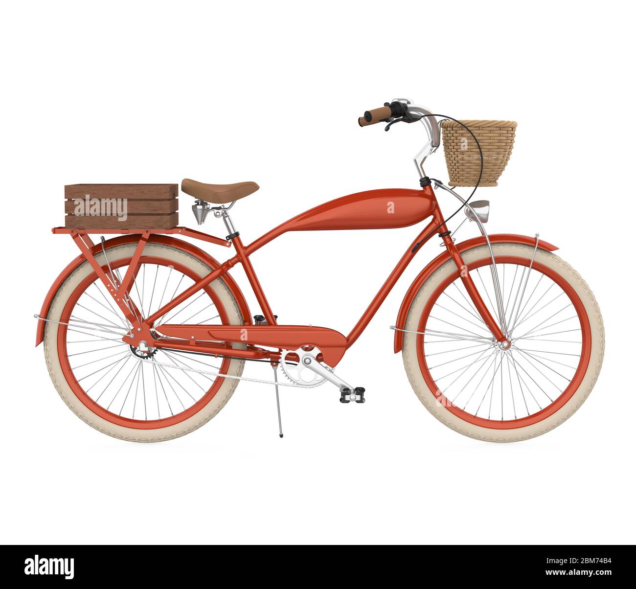 Retro Bicycle Isolated Stock Photo - Alamy