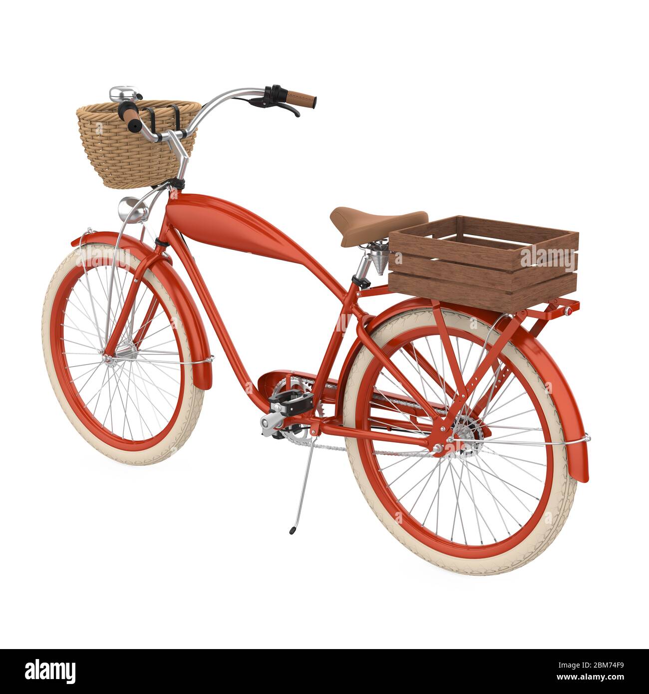 Retro Bicycle Isolated Stock Photo - Alamy