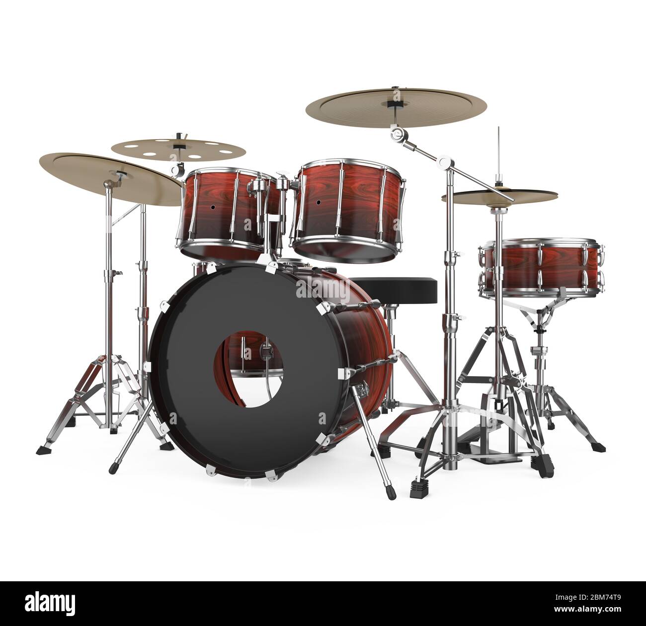 Drum Kit Isolated Stock Photo - Alamy