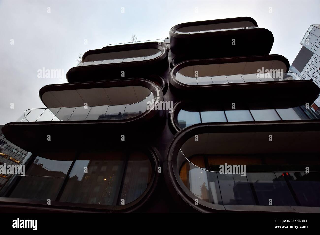 Manhattan, New York, USA - December 2019. The High Line , public park ...