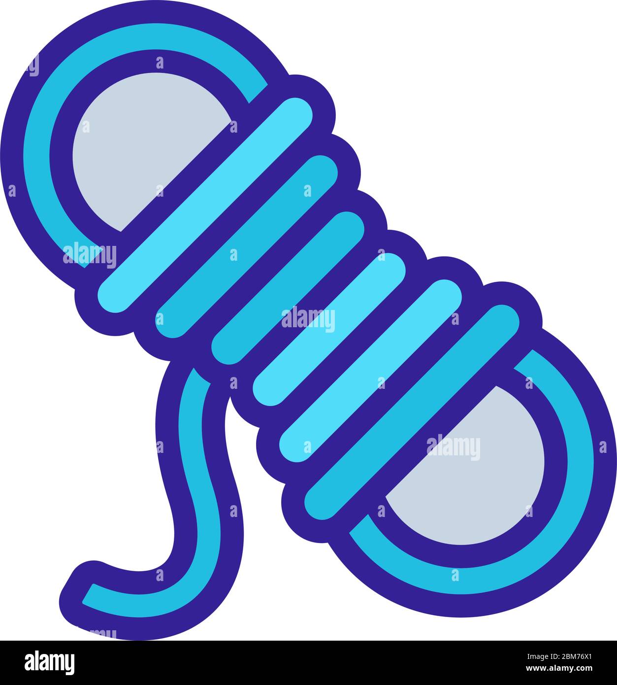 coiled rope icon vector outline illustration Stock Vector Image & Art ...