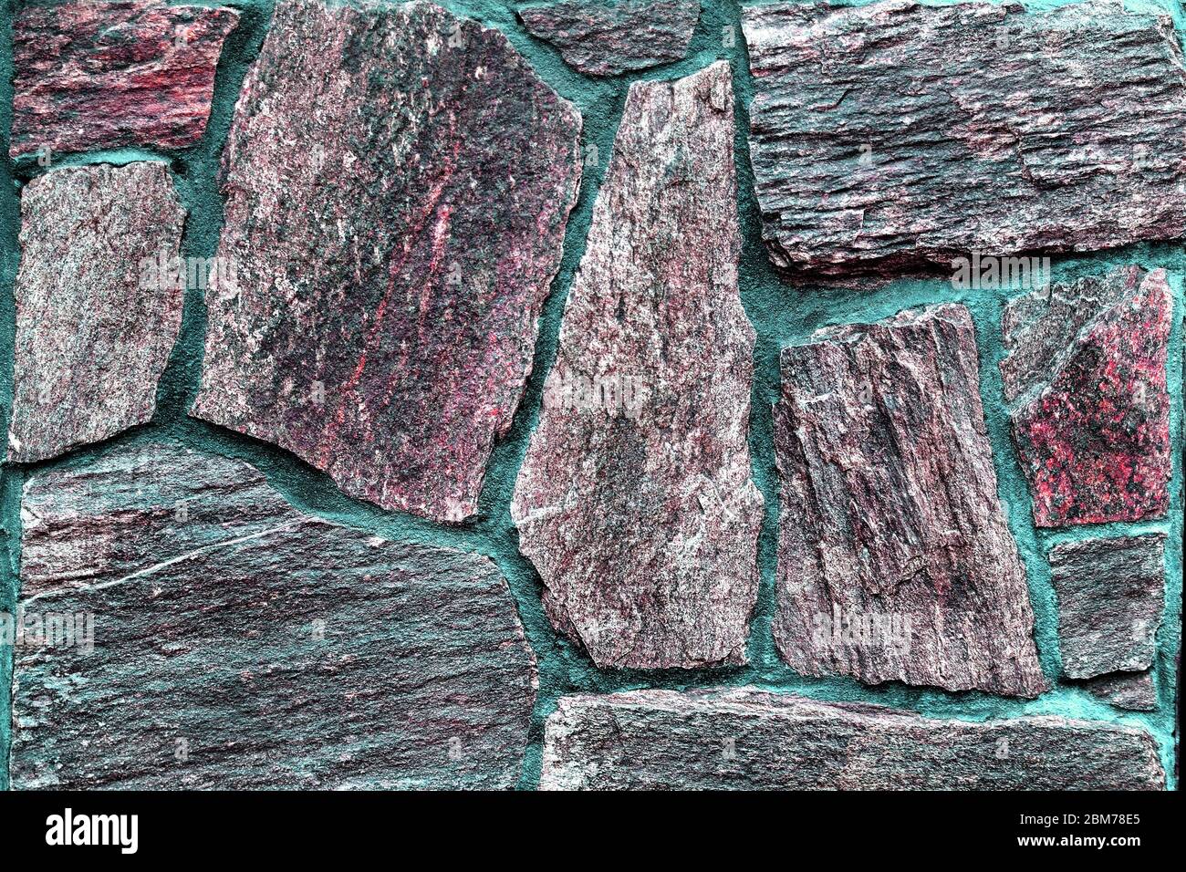Color stone wall, background, texture, rectangular natural stones of ...