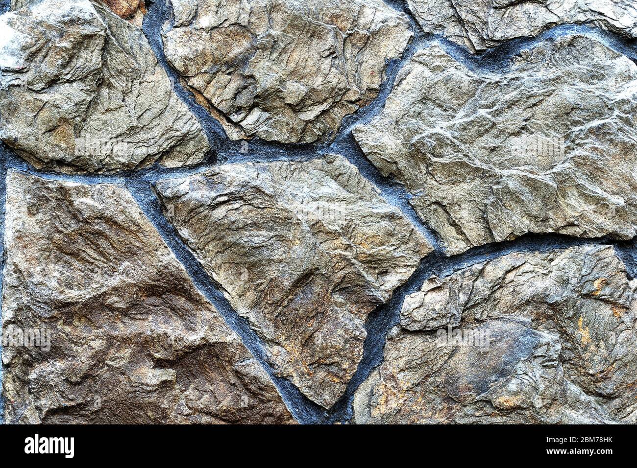 Color stone wall, background, texture, rectangular natural stones of ...