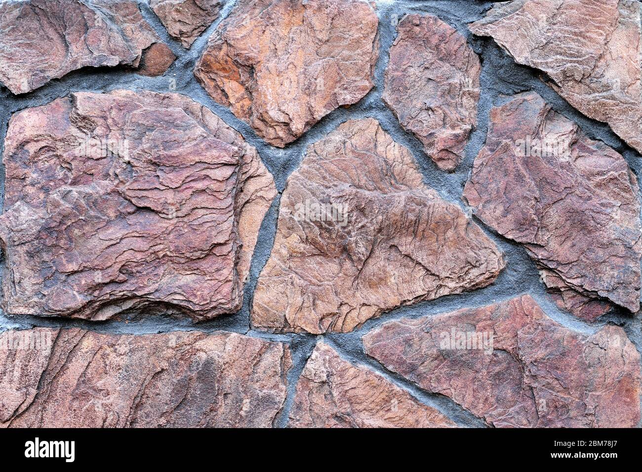 Color stone wall, background, texture, rectangular natural stones of ...