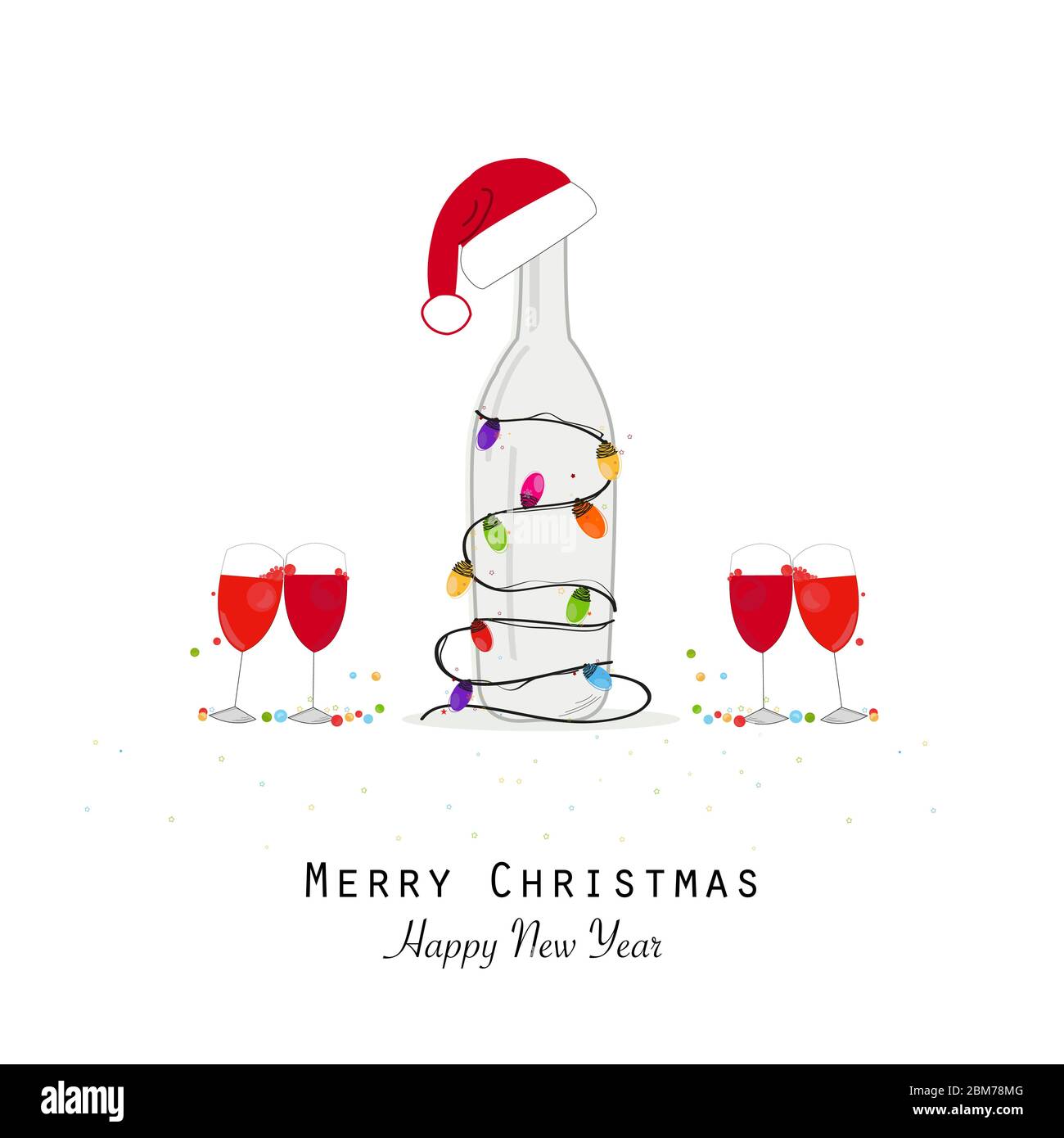 Christmas Wine Clipart
