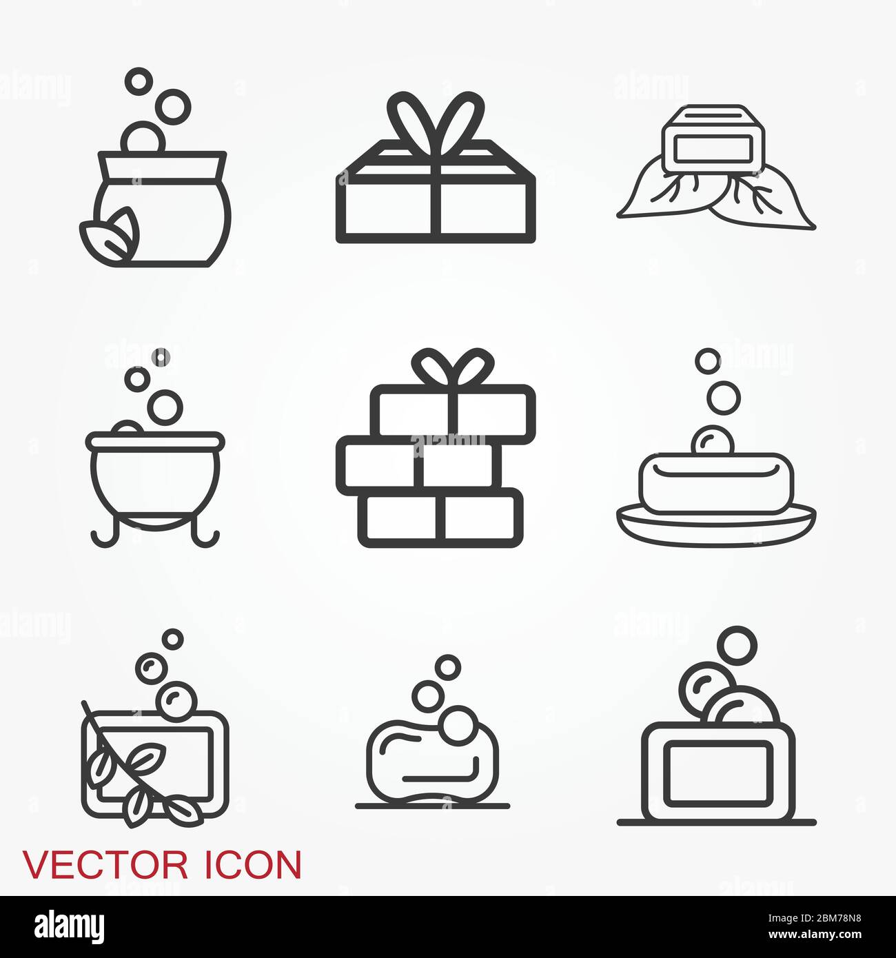 Soap vector icon, cleaning symbol isolated on background Stock Vector ...