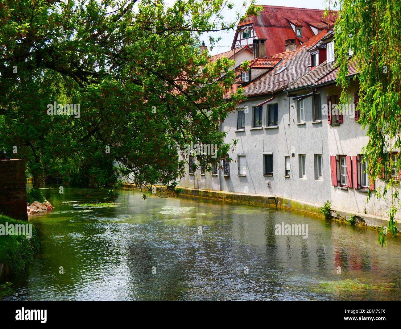 Ulm, Germany: One of the many canals in Ulm's historic Fishermen's ...