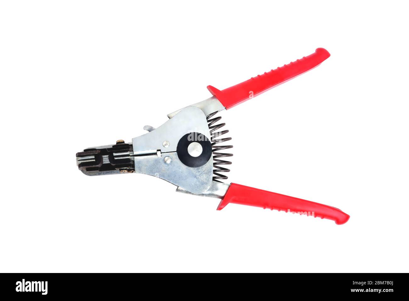 wire stripper red color, close up isolate Stock Photo - Alamy