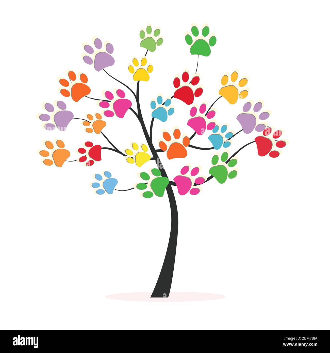 Tree foot prints Stock Vector Images - Alamy