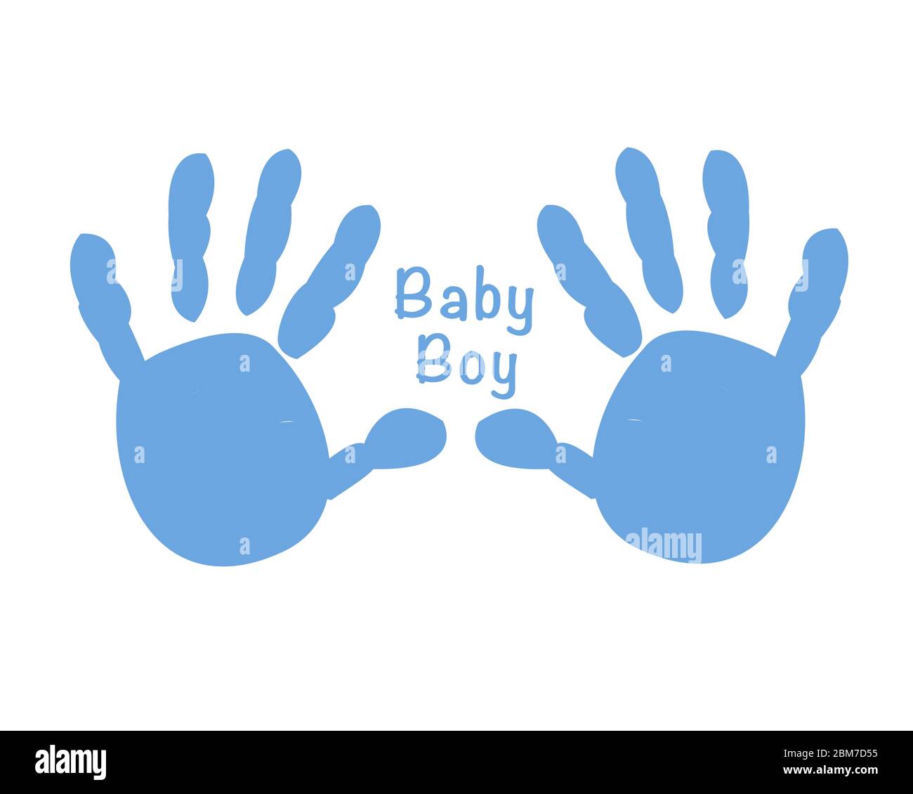 Baby hand prints. Baby boy baby hands background Stock Vector Image ...