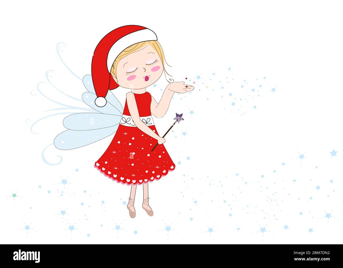 Happy new year merry christmas greeting card. Santa claus fairy tale ...