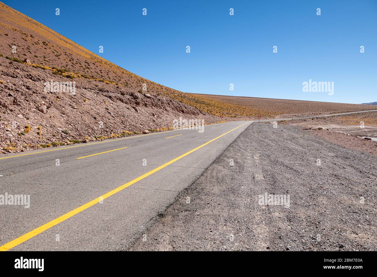 Road in the Atacama Desert, Chile Stock Photo - Alamy