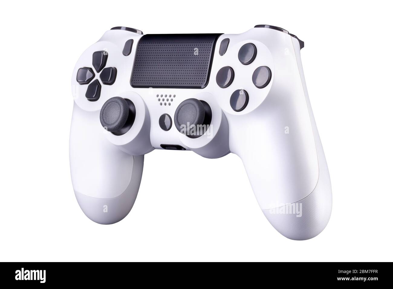White video game joystick gamepad isolated on a white background Stock ...