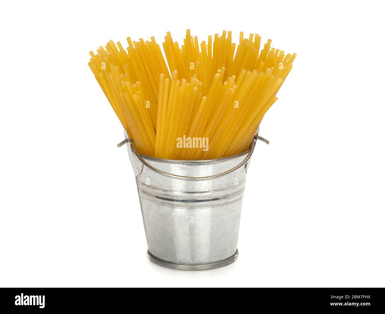 Bunch of spaghetti in a bucket Stock Photo - Alamy