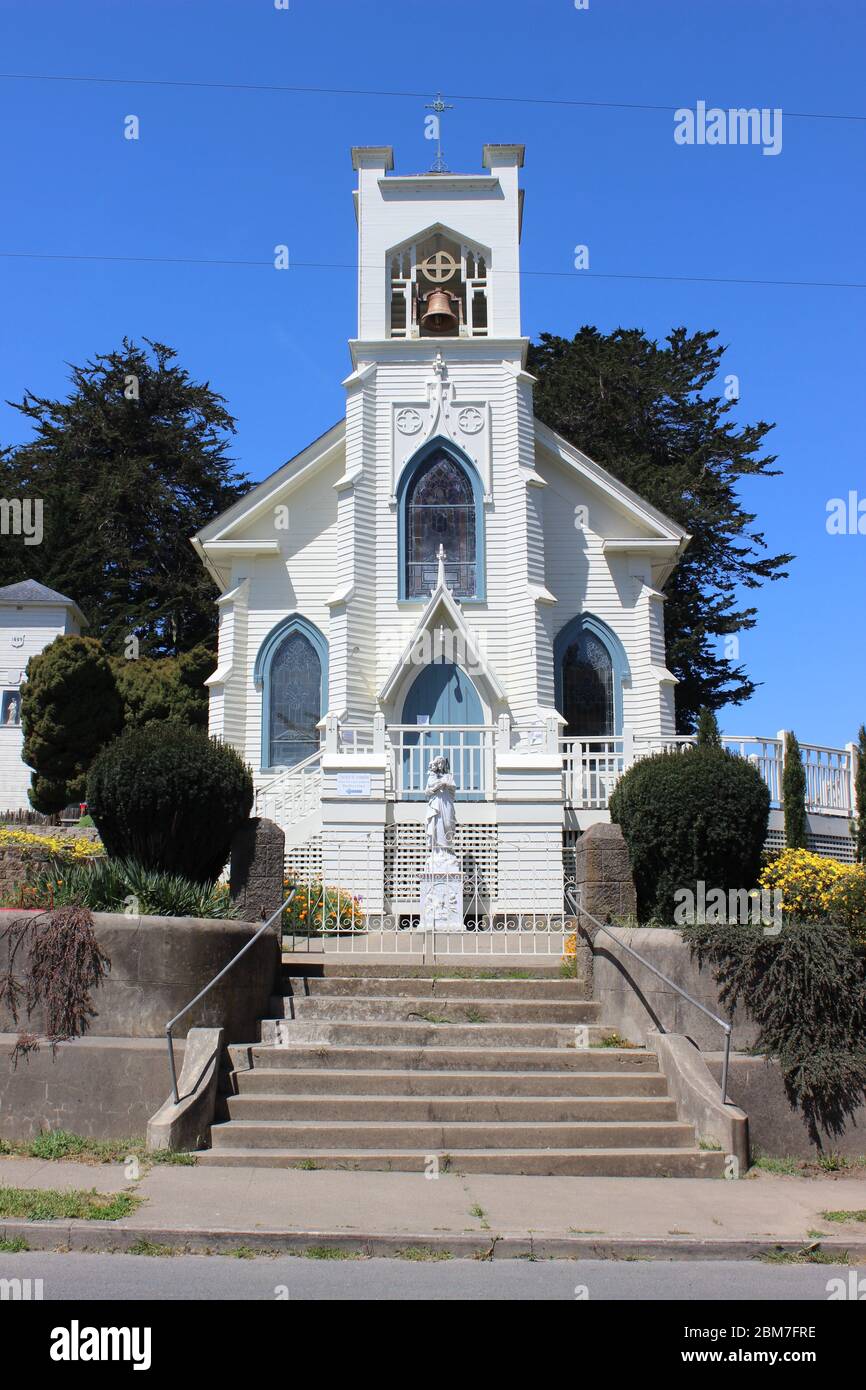 Church of the Assumption, Tomales, California Stock Photo - Alamy