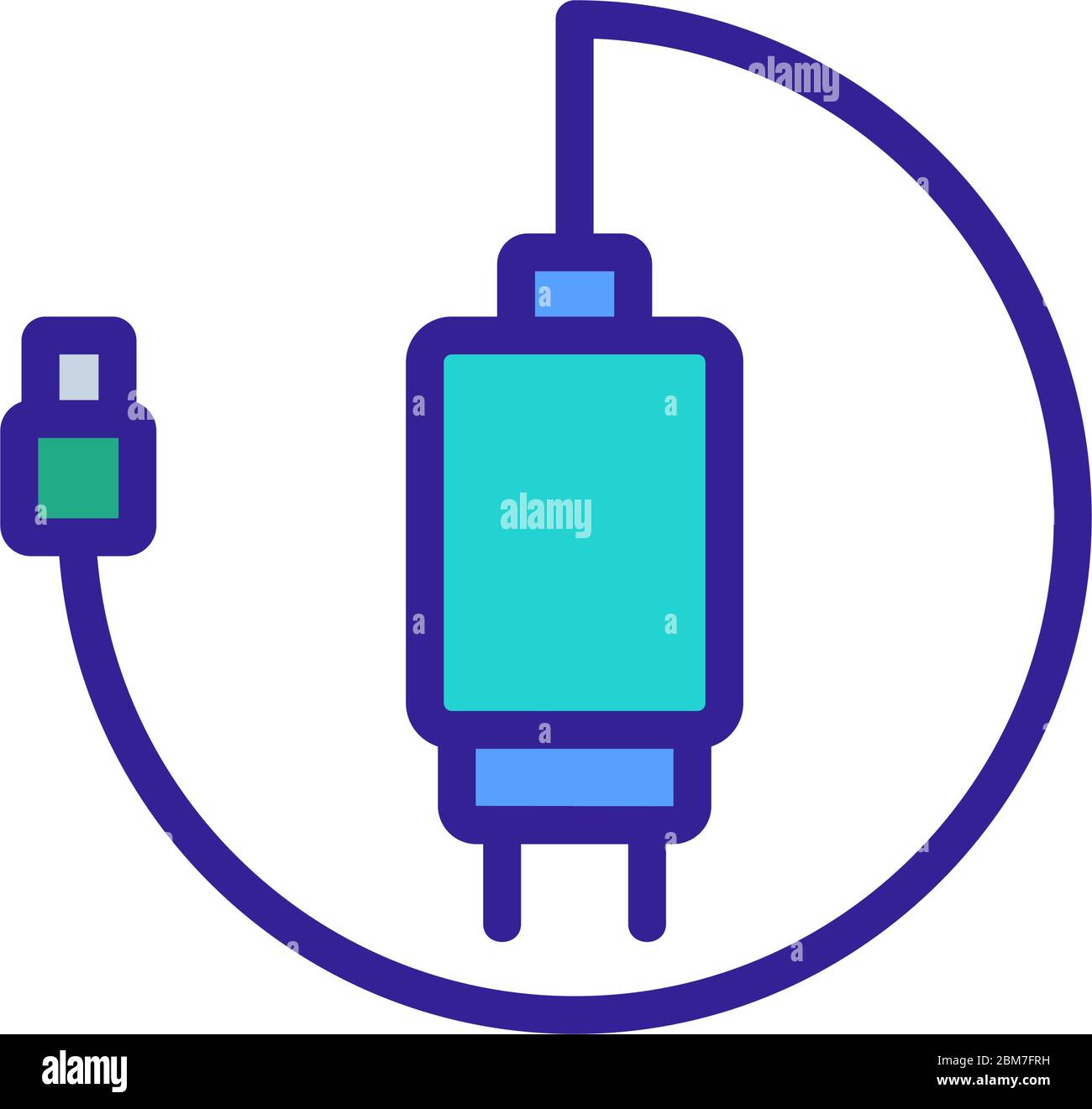 waiting time while device charging icon vector outline illustration ...