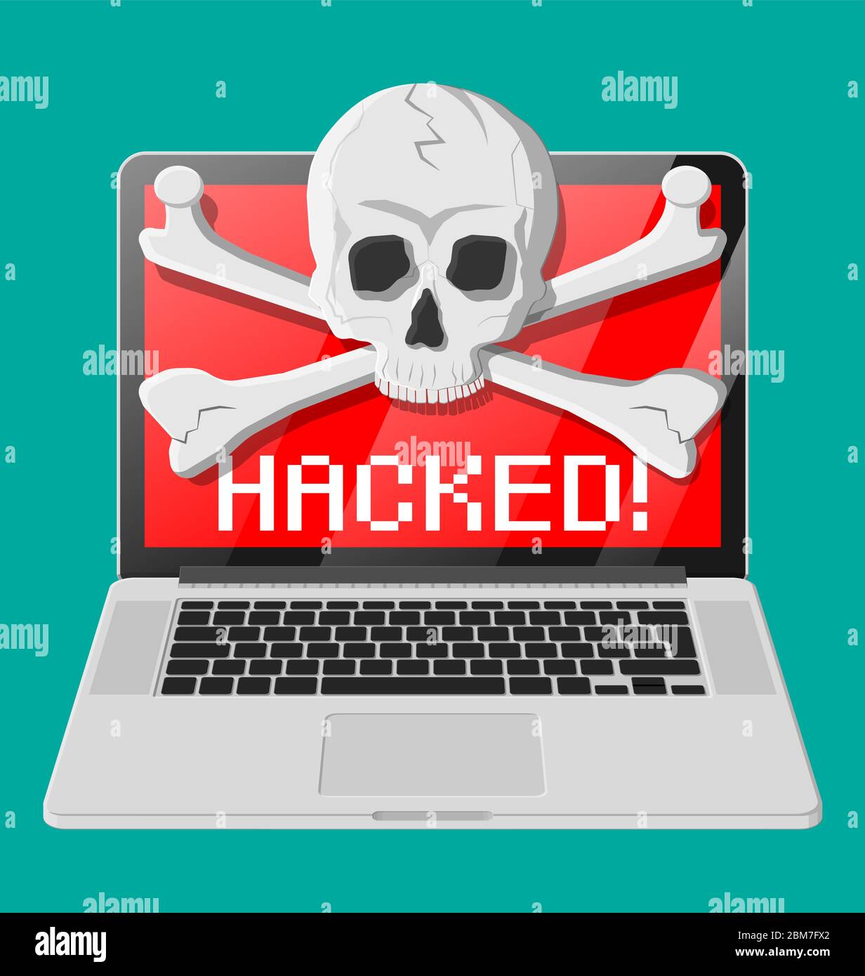 Hacked computer screen Stock Vector Images - Alamy