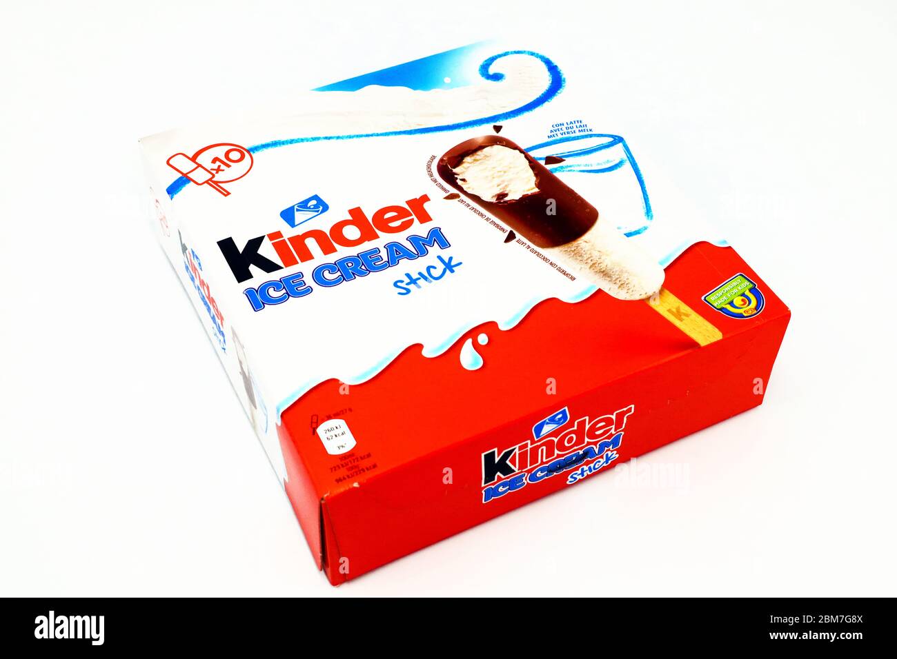 Kinder Stick Ice Cream. Kinder is a brand of food products of Ferrero ...