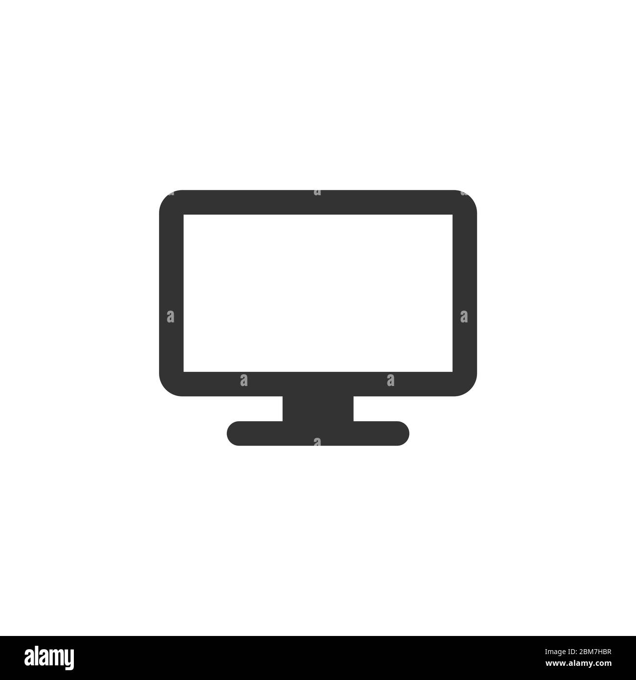 Desktop Screen, Monitor, Computer Icon Logo Template Illustration ...