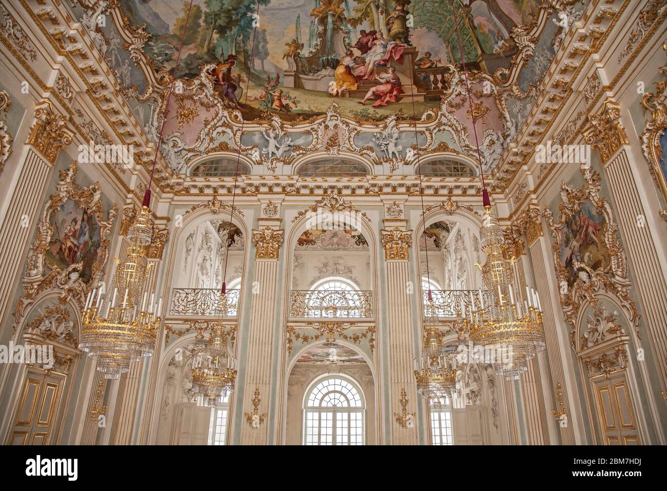Nymphenburg Palace (Palace of Nymphs) in Munich. Bavaria. Germany Stock ...