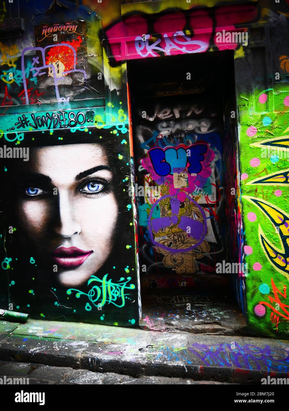Hosier Lane, Graffiti, Street Art Stock Photo - Alamy