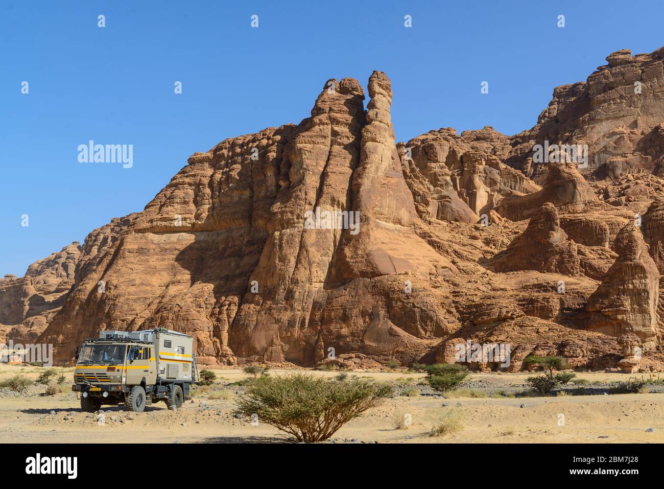 Landscape around the town Al-Ula, Medina Region, Saudi Arabia. Camping ...