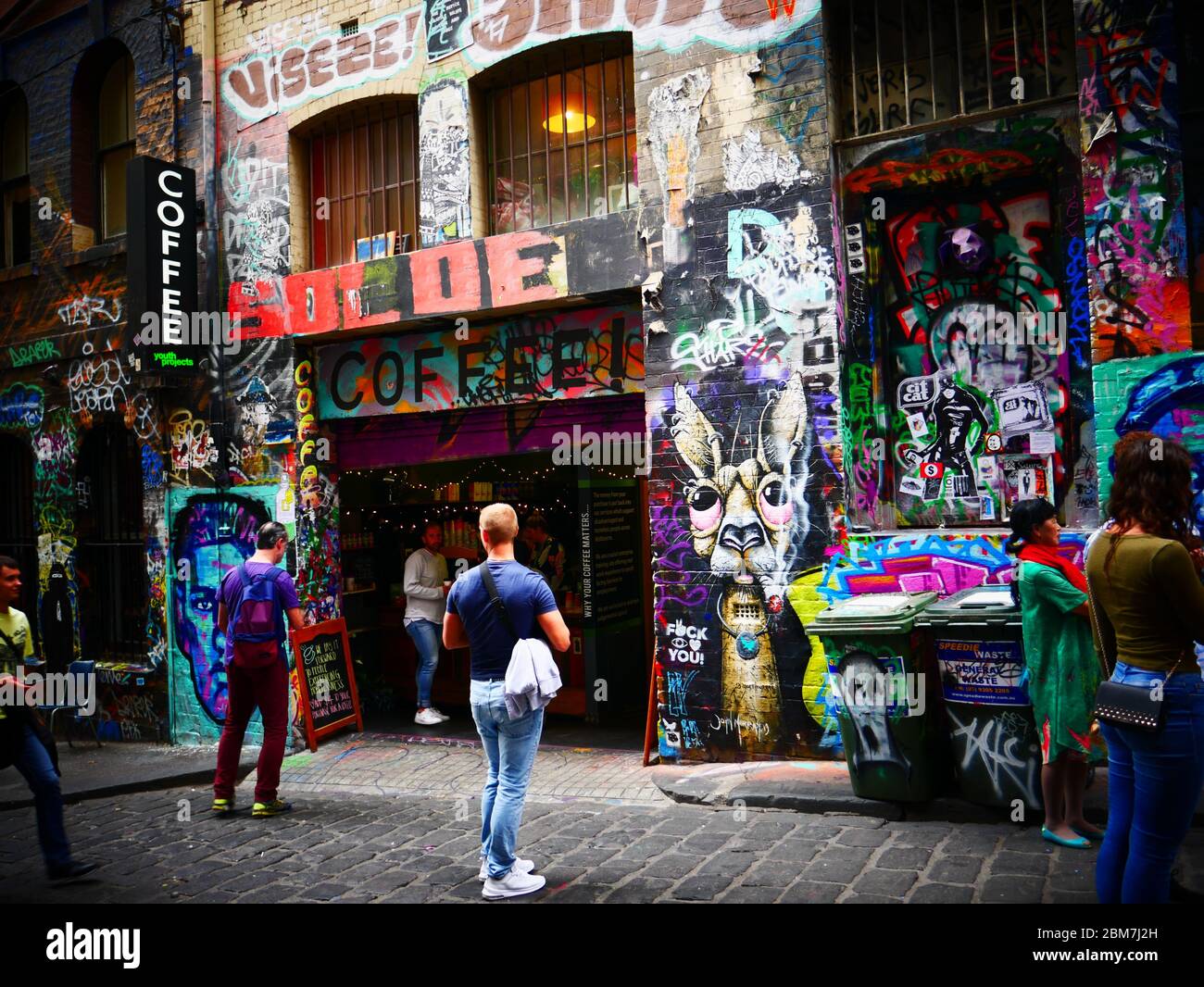 Hosier Lane, Graffiti, Street Art Stock Photo - Alamy