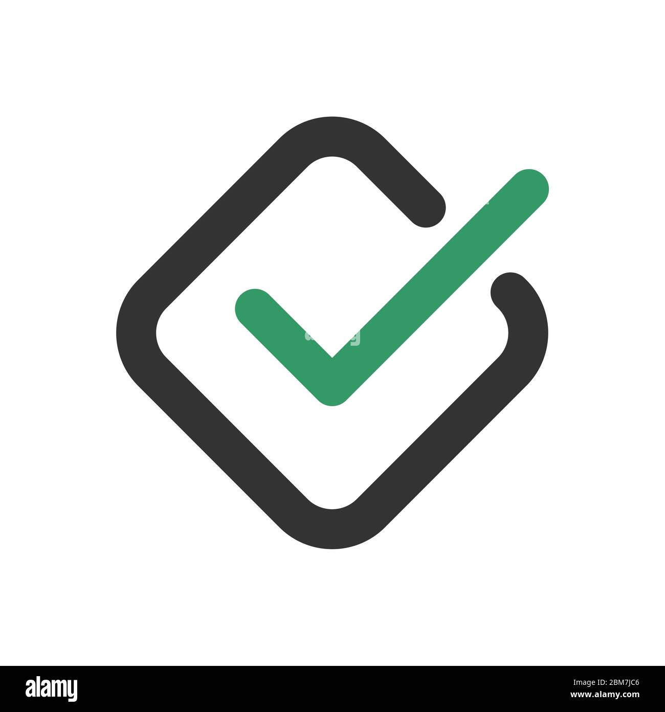 Check Mark Icon Logo Template Illustration Design. Vector EPS 10 Stock ...