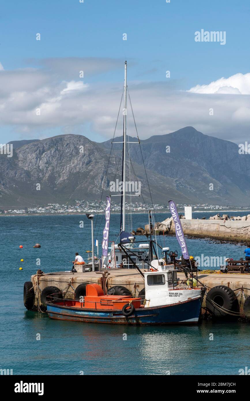 Hermanus, Western Cape, South Africa. 2019. The New Harbour at Hermanus ...