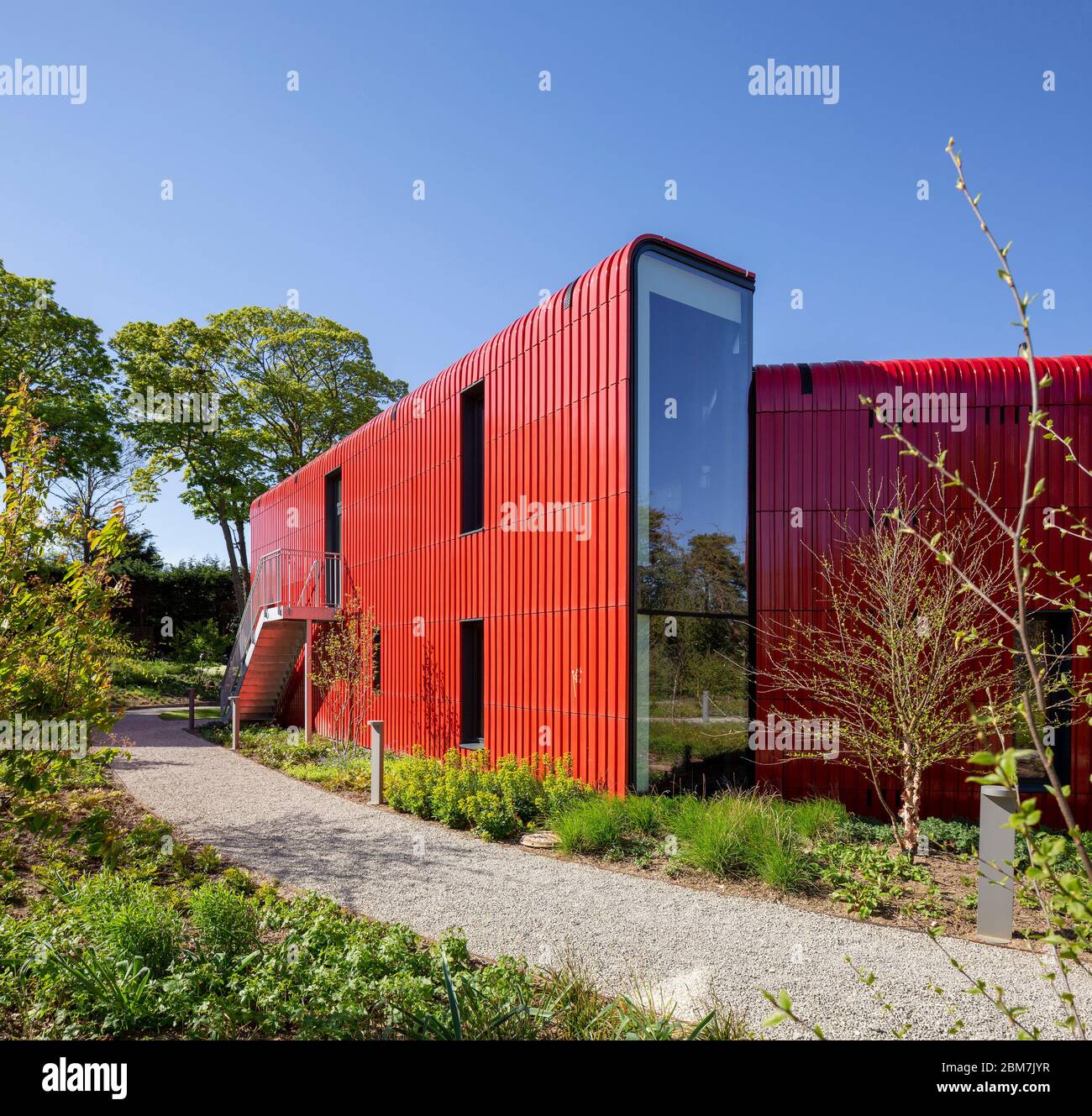 View form North East. Maggie's Centre, Royal Marsden Hospital., Sutton ...
