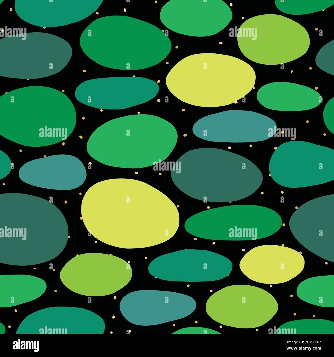 Seamless green organic dot shapes vector background. Repeating vector ...
