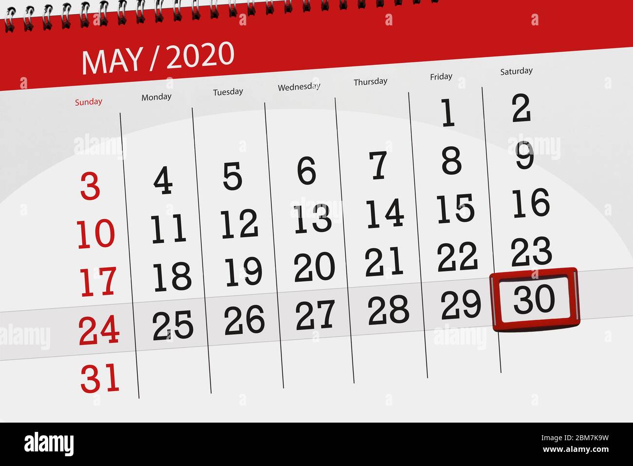 May 30 calendar hi-res stock photography and images - Alamy