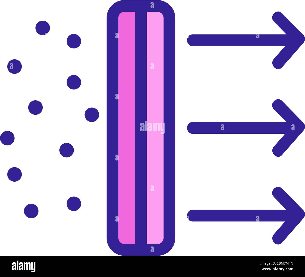 panel cleaning filter in action icon vector outline illustration Stock ...