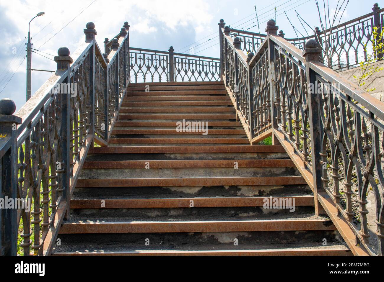 Old stone steps with iron handrail hi-res stock photography and images ...
