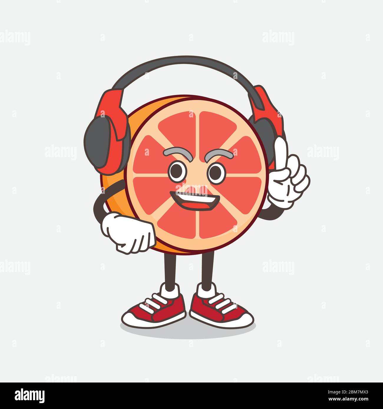 An illustration of Grapefruit cartoon mascot character speaking on a ...