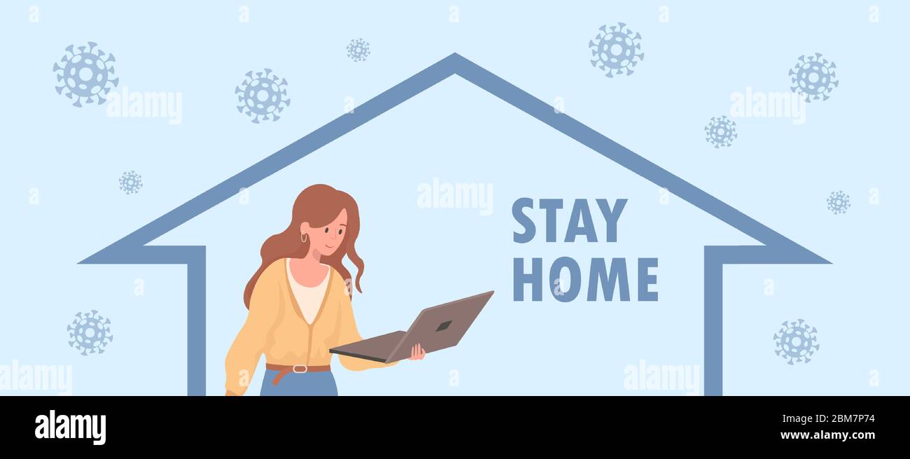 Woman daughter home interior Stock Vector Images - Alamy