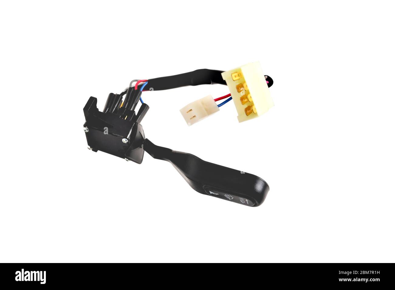 car parts, turn signal switch with wires and connectors, white ...