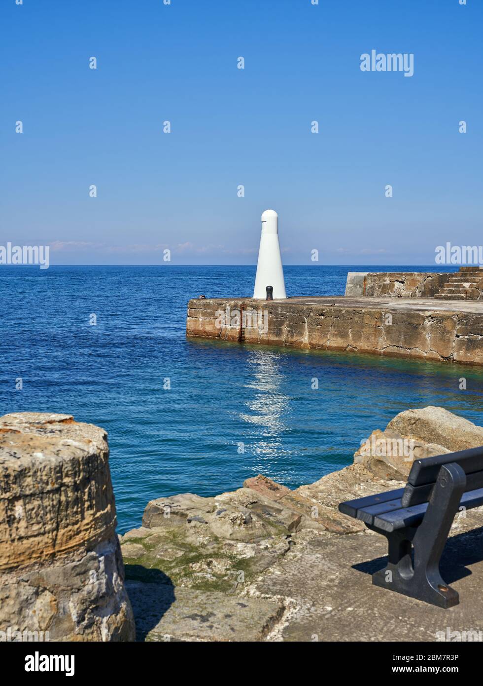 Cullen Bay, Moray, UK. 7th May, 2020. UK. This is a view within the ...