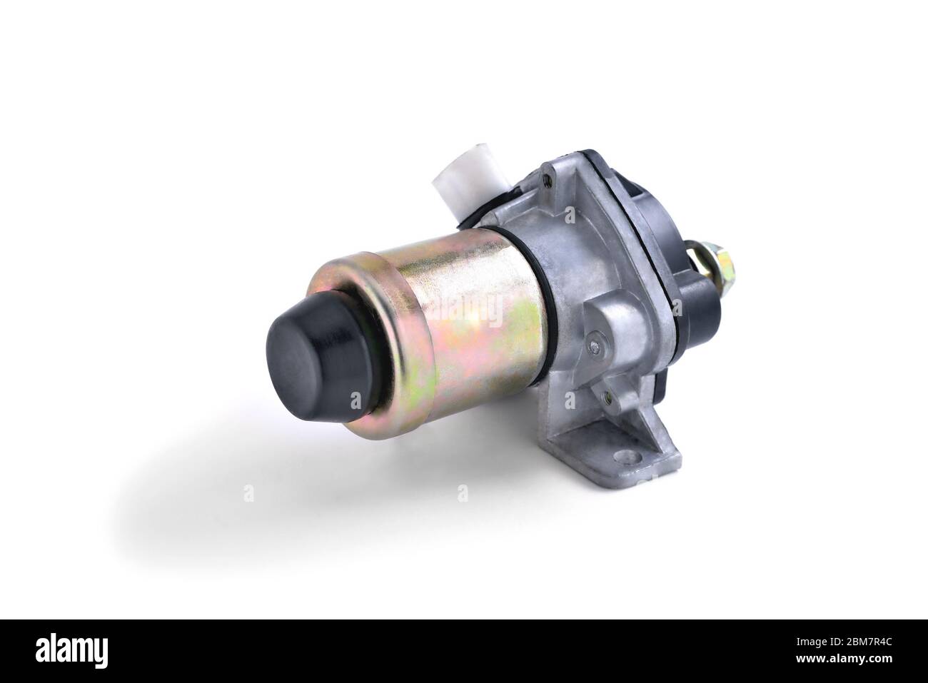 auto parts for trucks, power button of a car power system, close-up ...