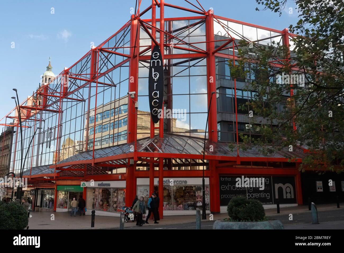 Modern architecture building in Barkers Pool in Sheffield city centre ...