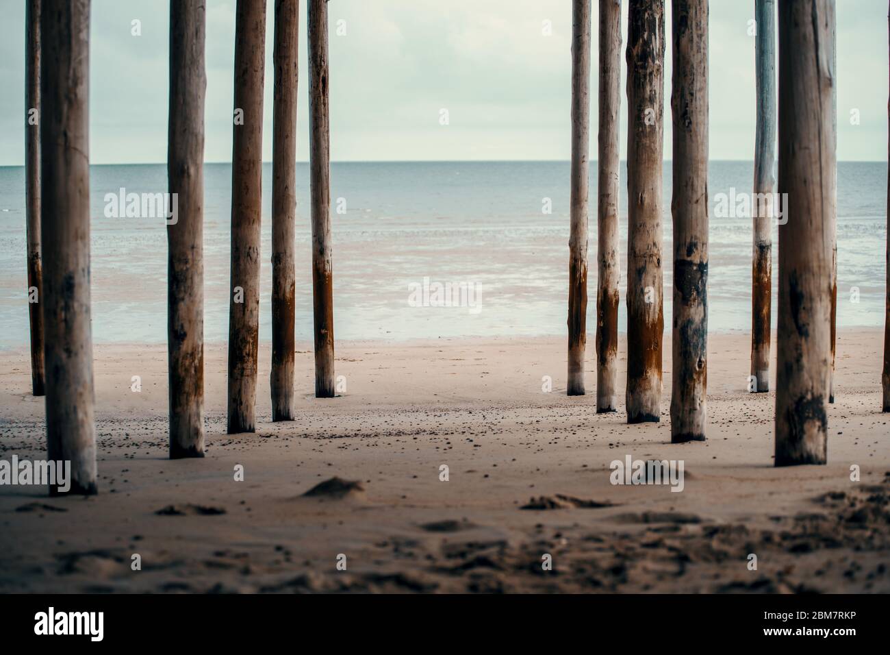 pier in renesse netherlands Stock Photo - Alamy