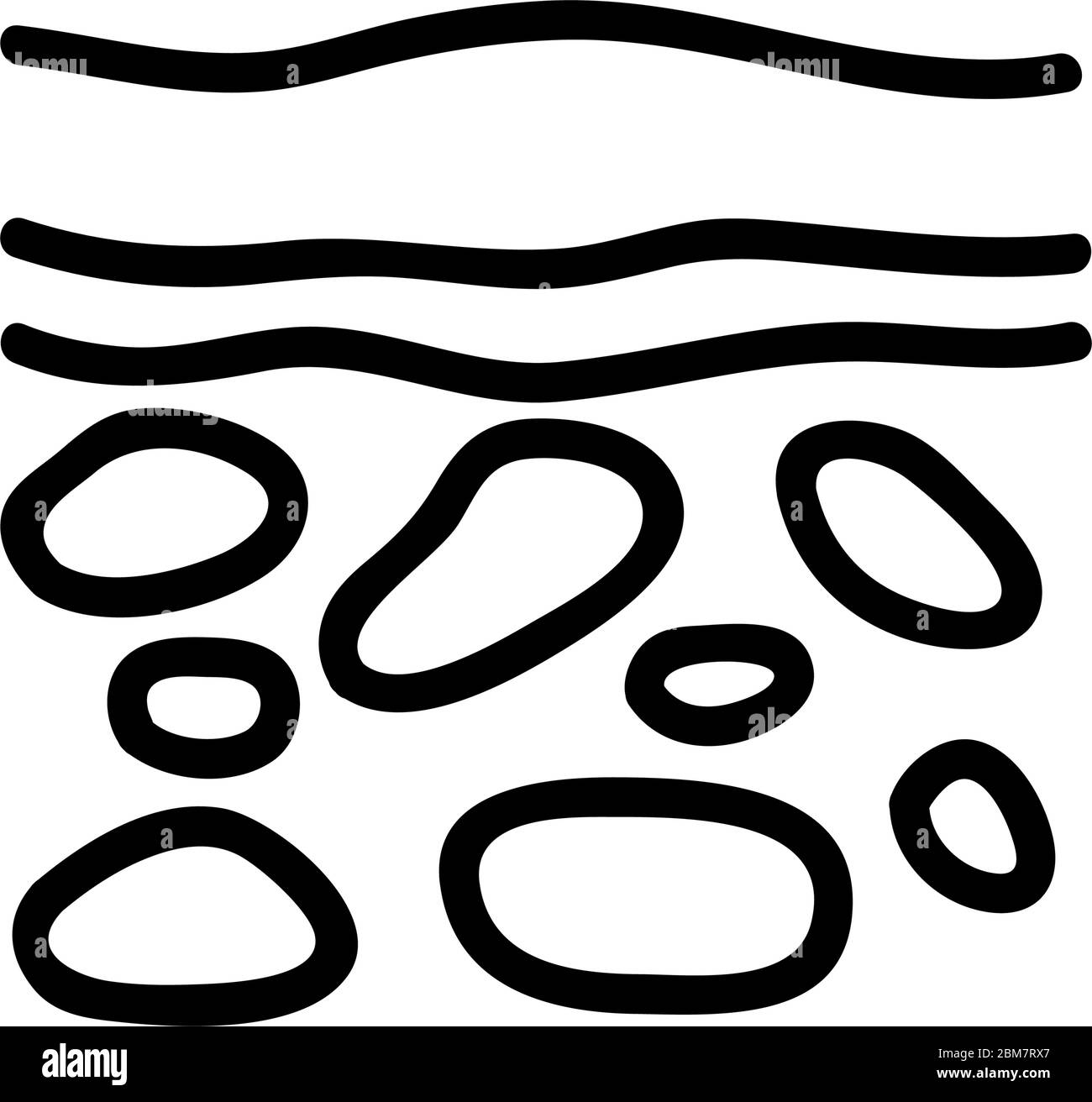 stone soil icon vector outline illustration Stock Vector Image & Art ...