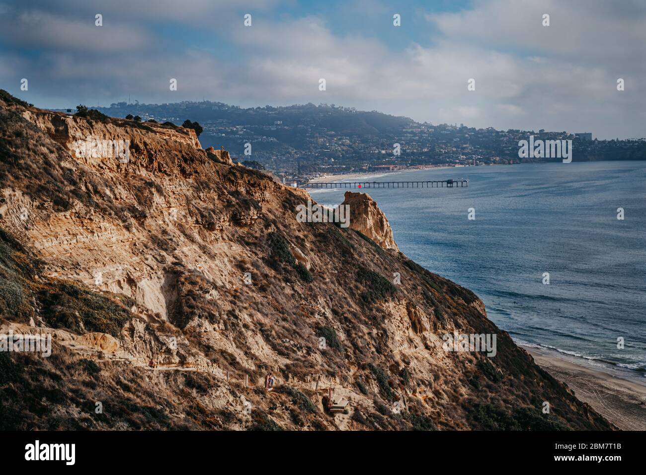 cliff beach in California Stock Photo - Alamy