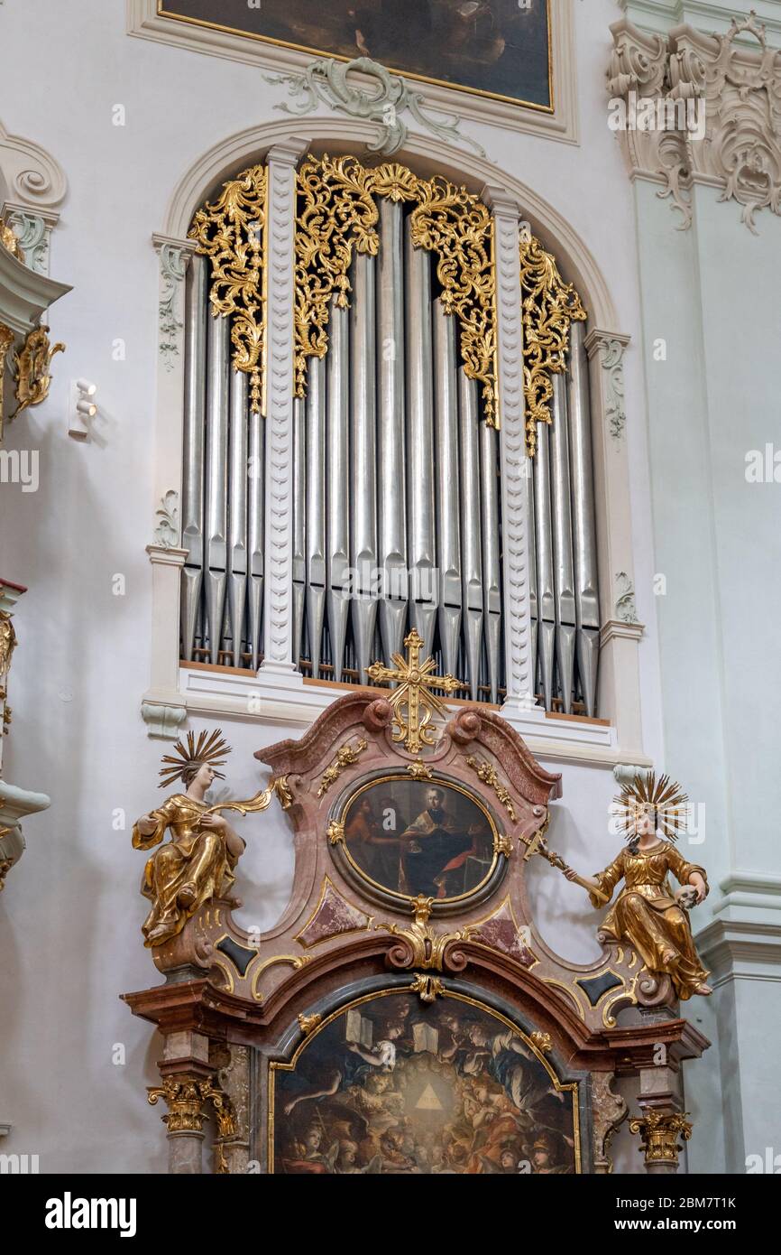 Feb 4, 2020 - Salzburg, Austria: Organ pipe with rococo floral ...