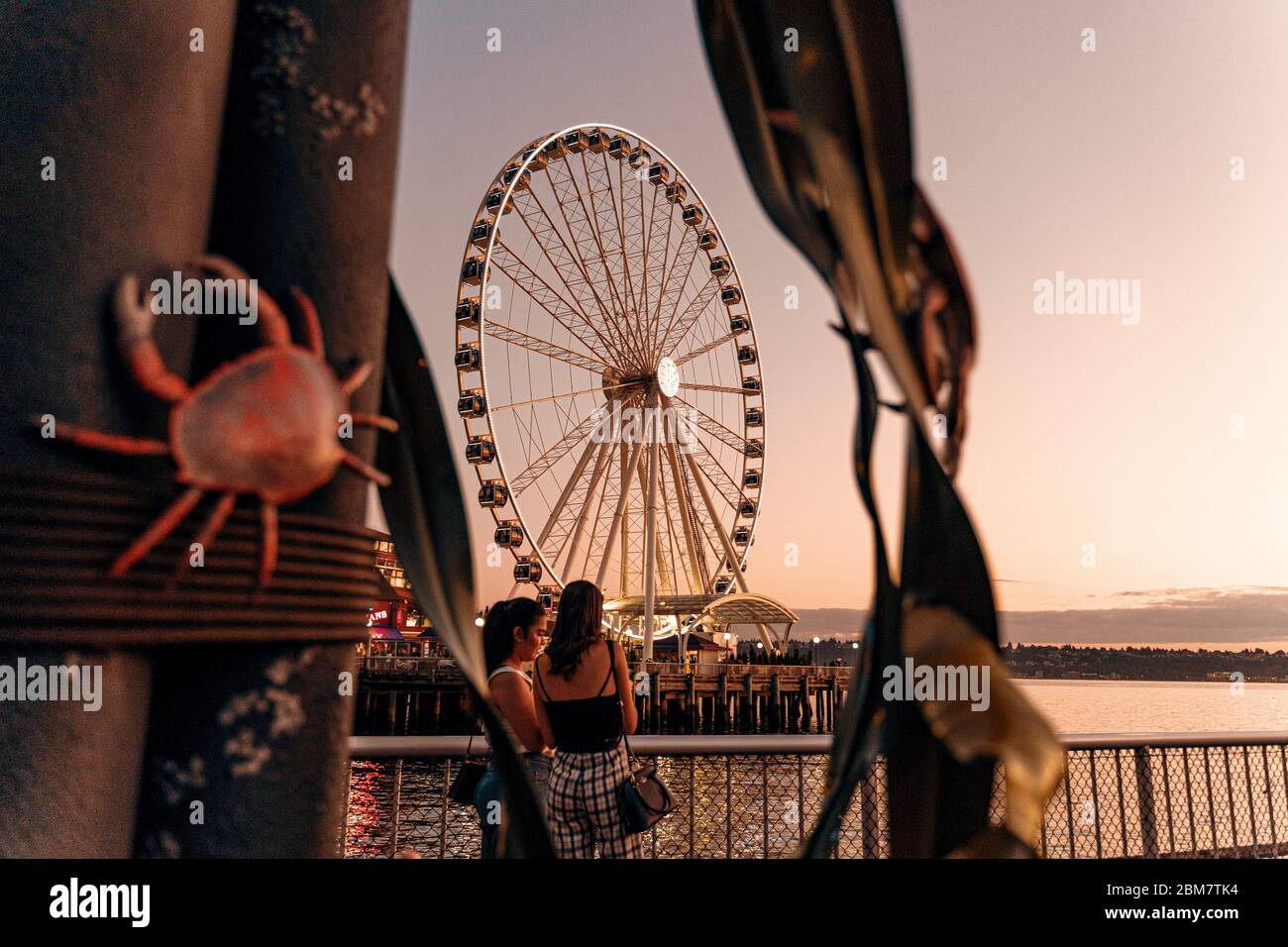 ferris wheel in Seattle Stock Photo - Alamy
