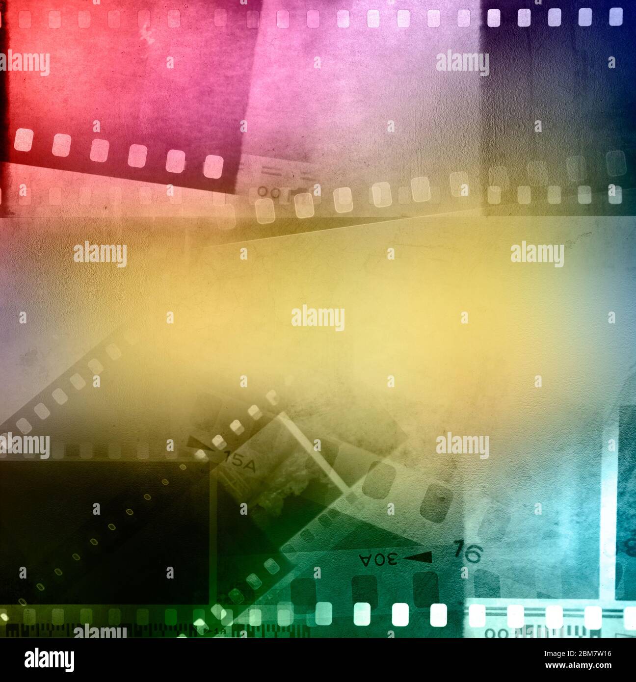 Colorful film negative frames background Stock Photo - Alamy
