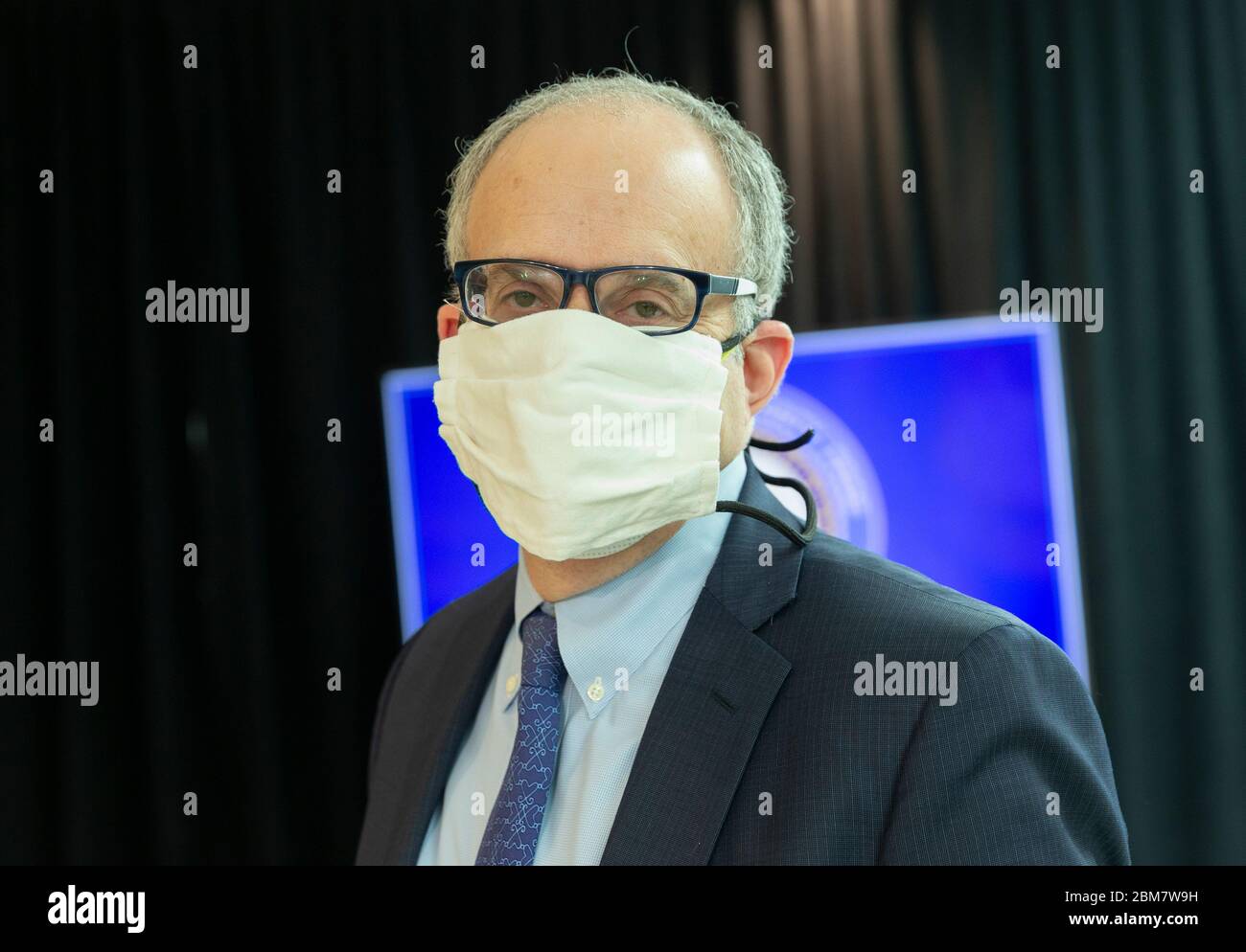 Valhalla, NY - May 7, 2020: Dr. Alan Kadish of Touro Collegge attends ...