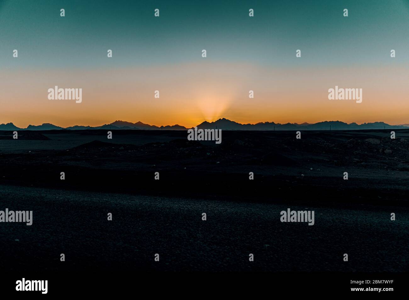 a sunset in Hurghada Egypt Stock Photo - Alamy